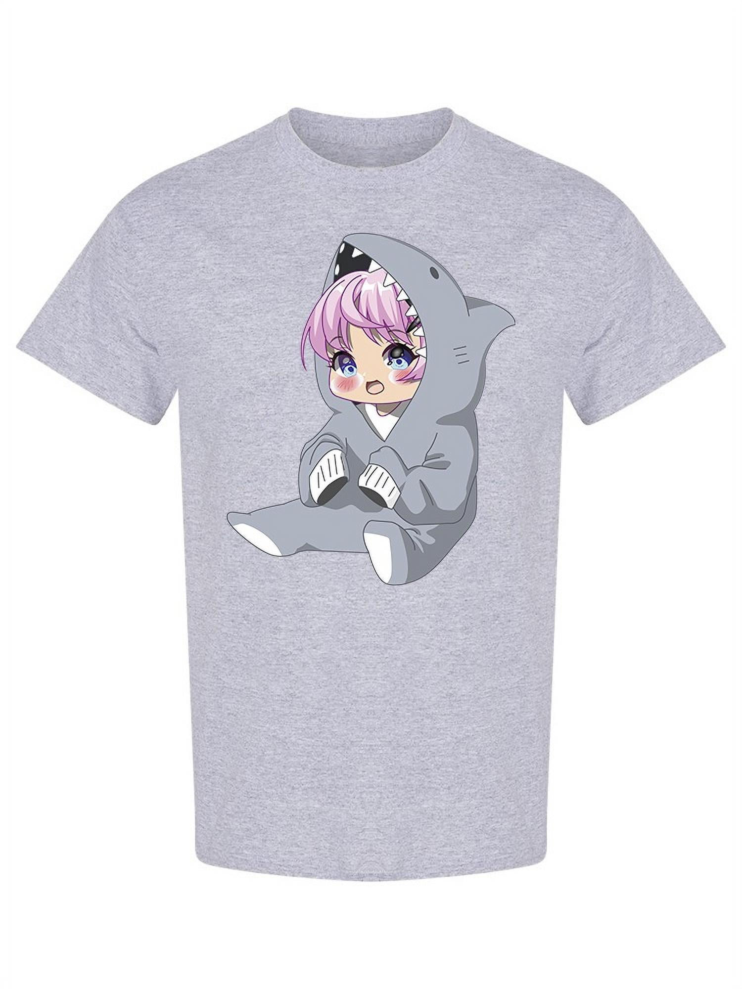 Chibi Shark Girl T-Shirt Women -Image by Shutterstock, Female Large ...
