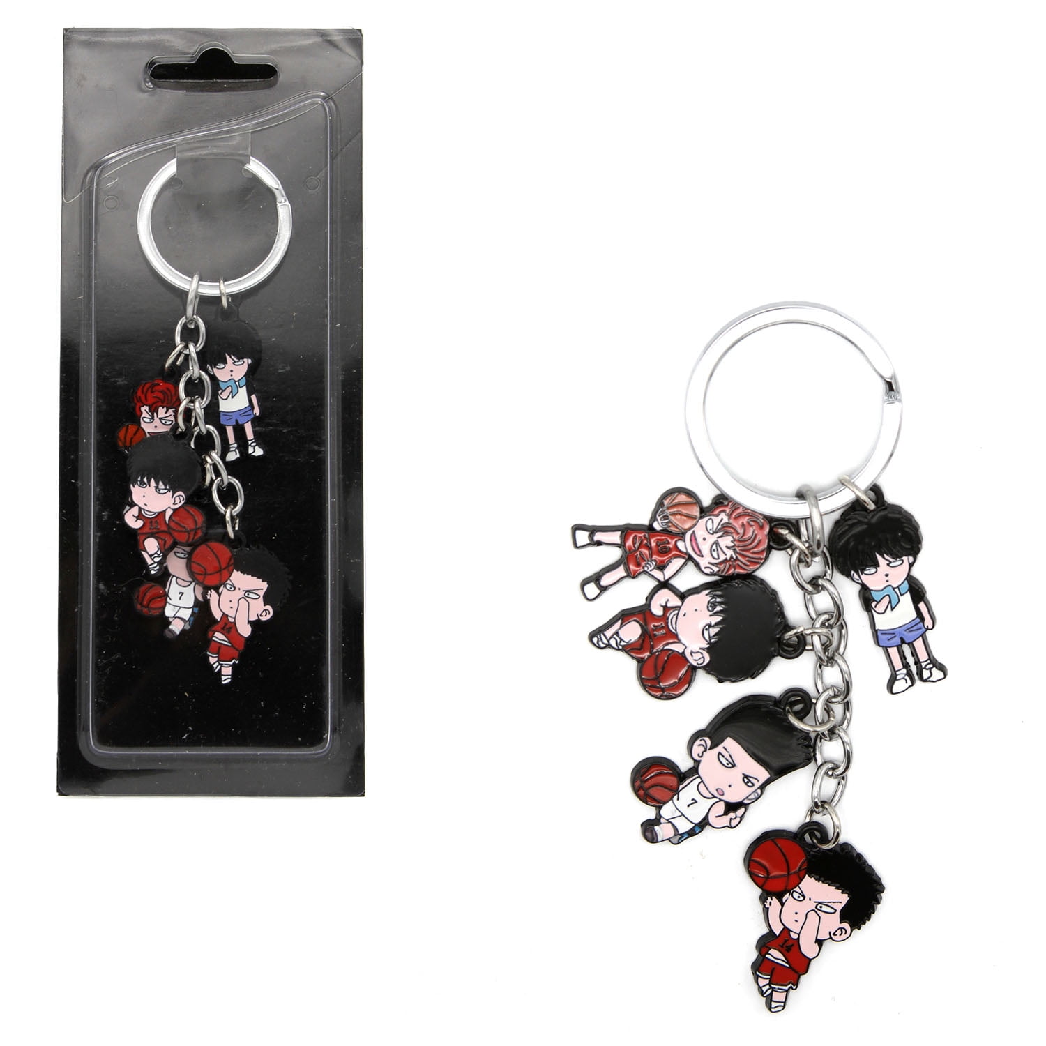 Chibi Shohoku Players - Slam Dunk 1" Keychain 5 pc. Pendant - Walmart.com