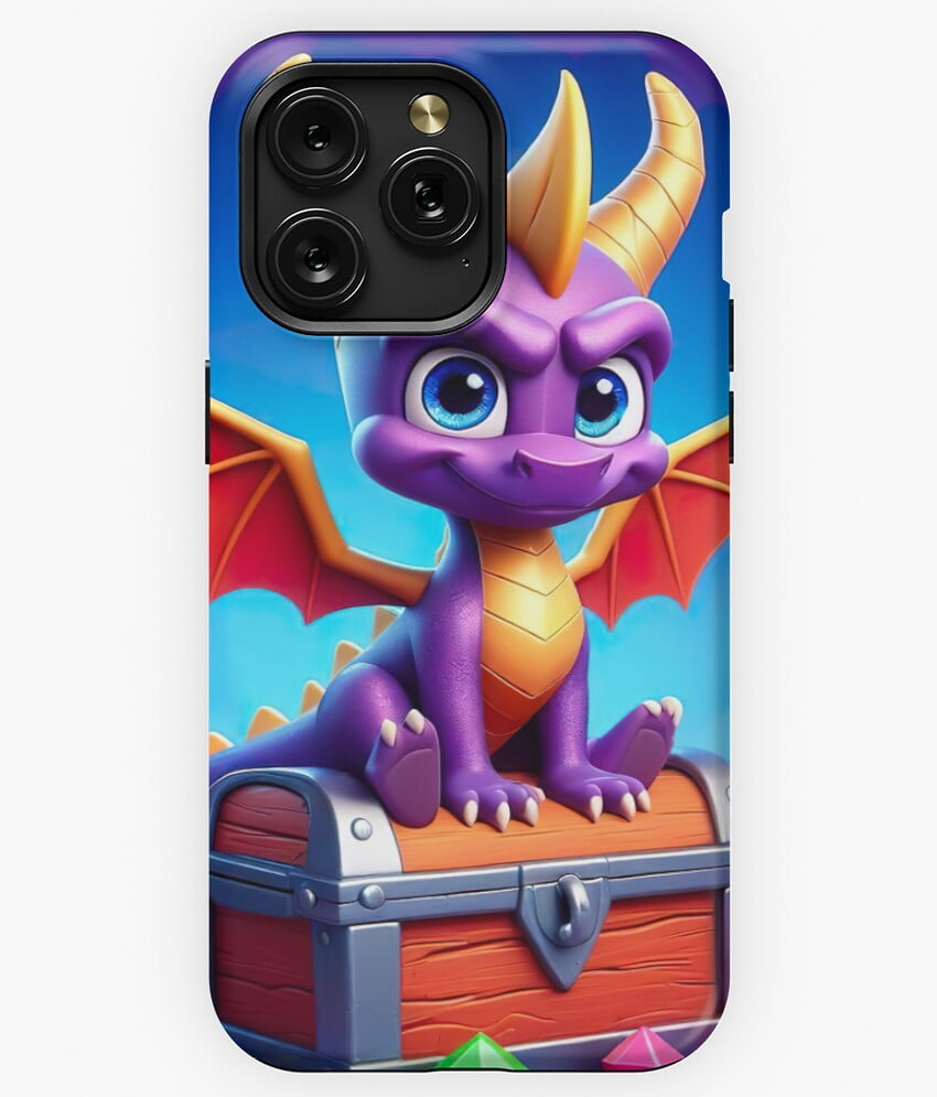 Chibi Spyro's Hoard Adorable Guardian of Gemstone A10106 Phone Case for ...