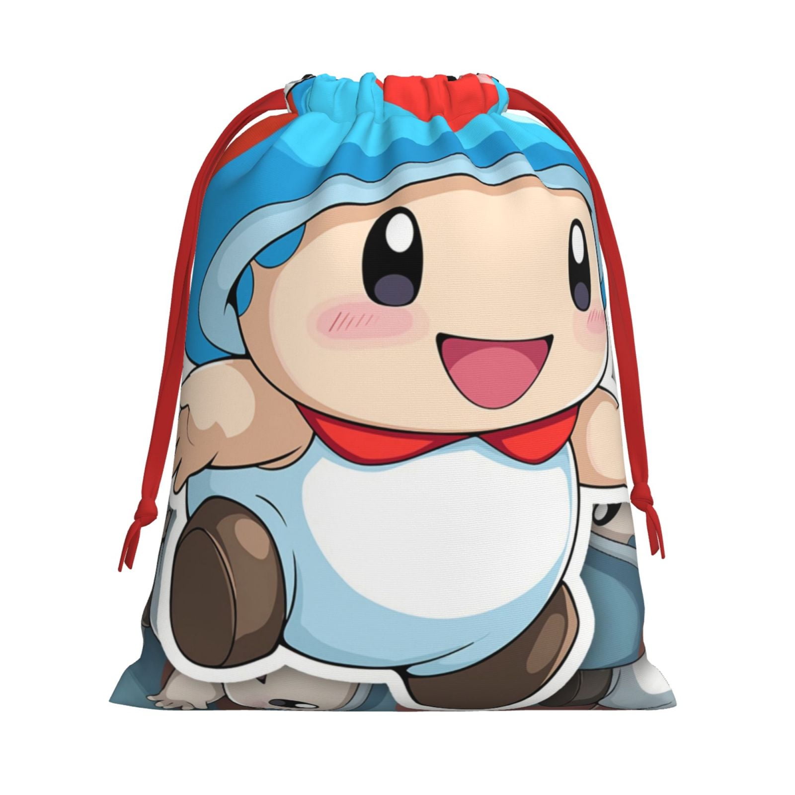 Chibi Toad Sticker Gift Bags,Christmas Gift Bags,Drawstring Christmas ...