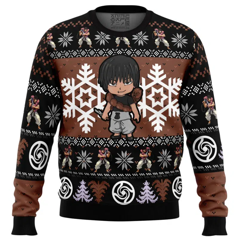 Chibi Toji Fushiguro Jujutsu Kaisen Ugly Christmas Sweater - Walmart.com