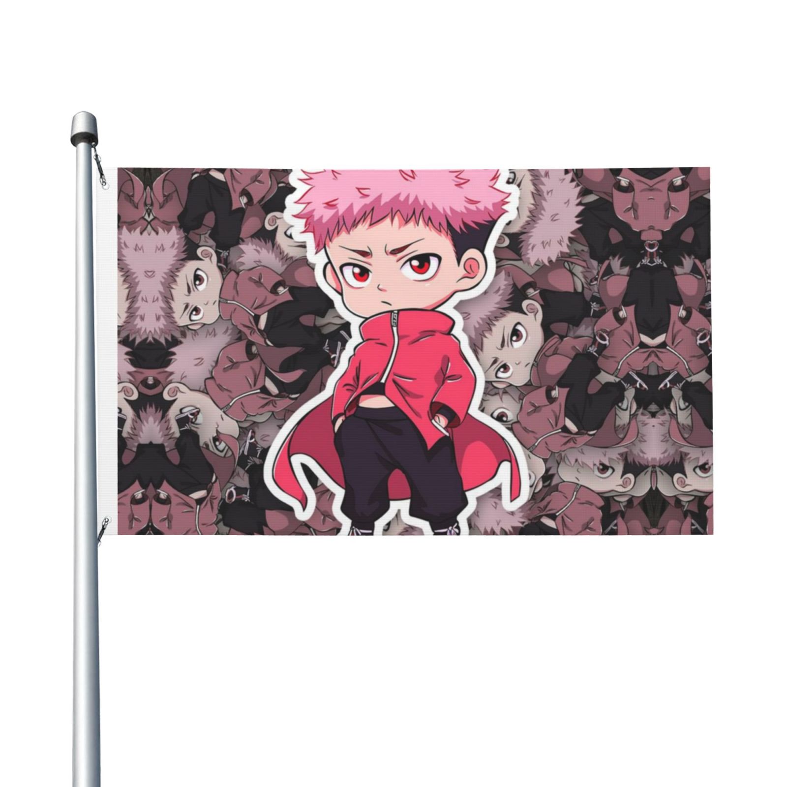 Chibi Yuji Sticker 3x5ft Face Flag Fade Proof Holiday Fall Flag Outdoor ...