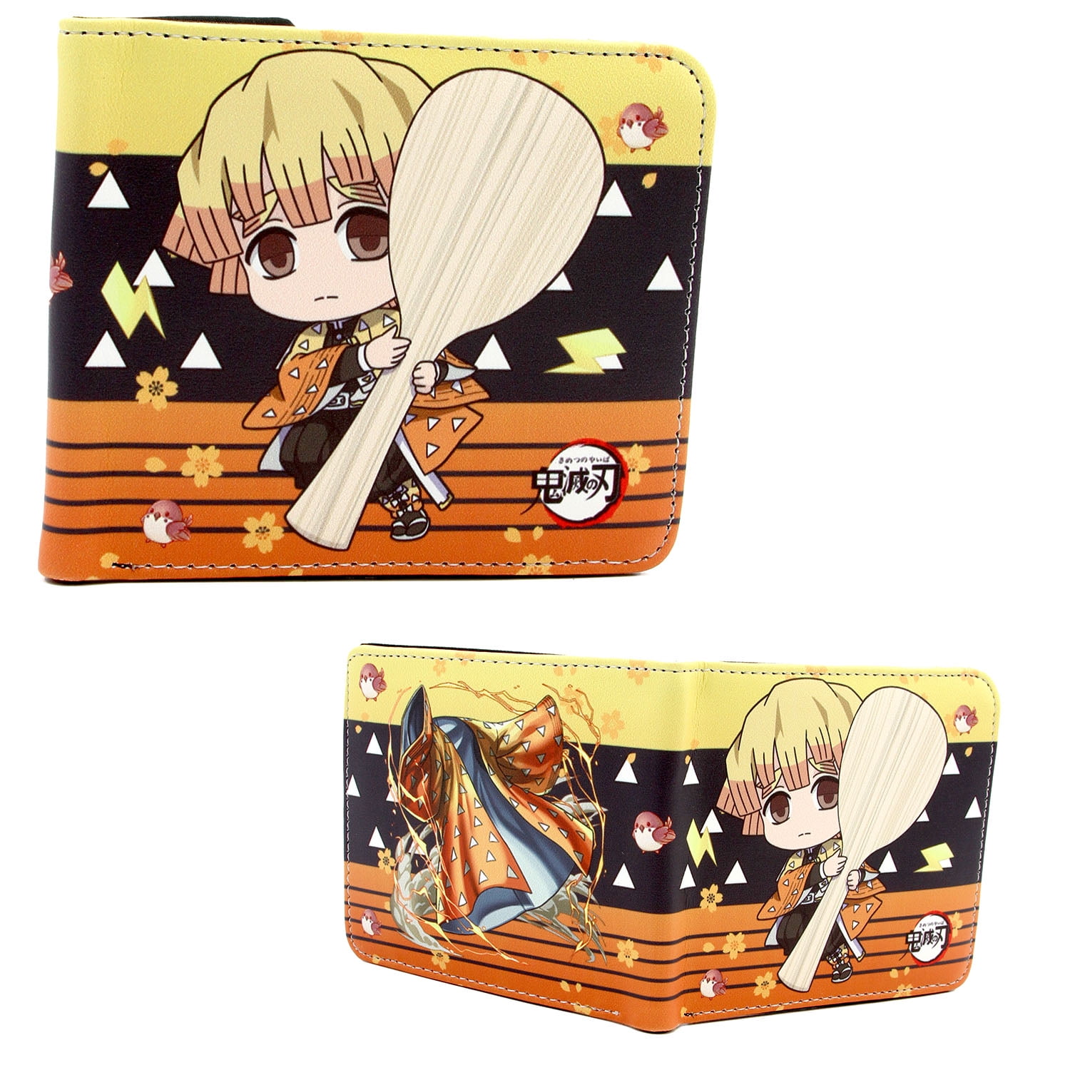 Chibi Zenitsu Agatsuma - Demon Slayer 4x5" Bi-Fold Wallet - Walmart.com