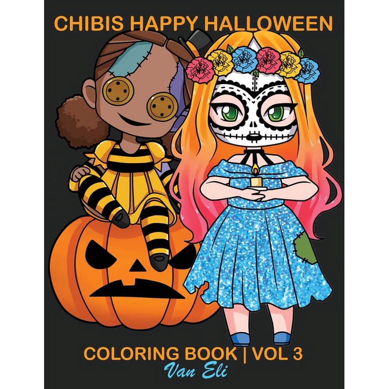 anime halloween coloring pages
