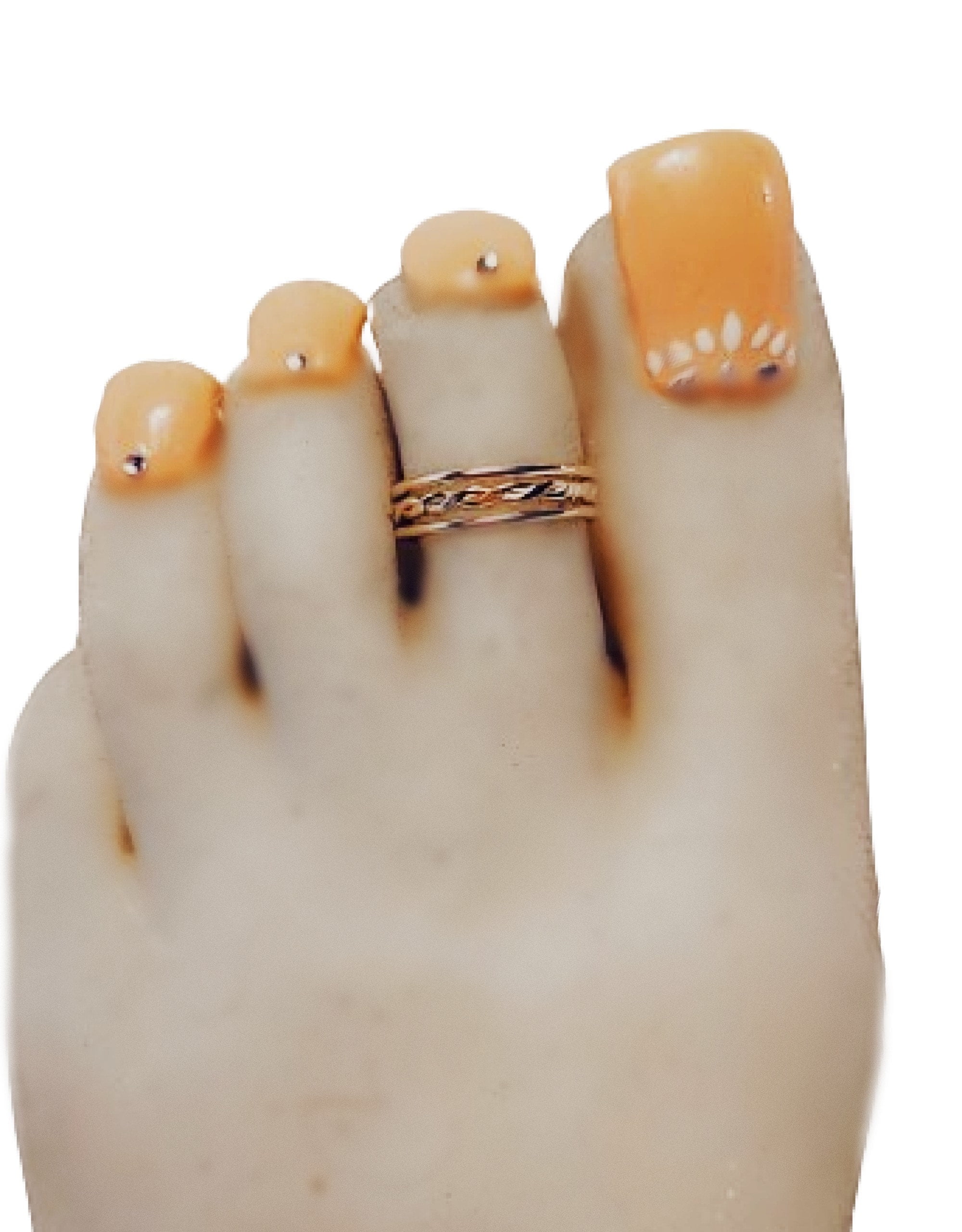 Chic 14K Gold Filled Braided Toe Ring Set - Elegant Stacking Bands for ...