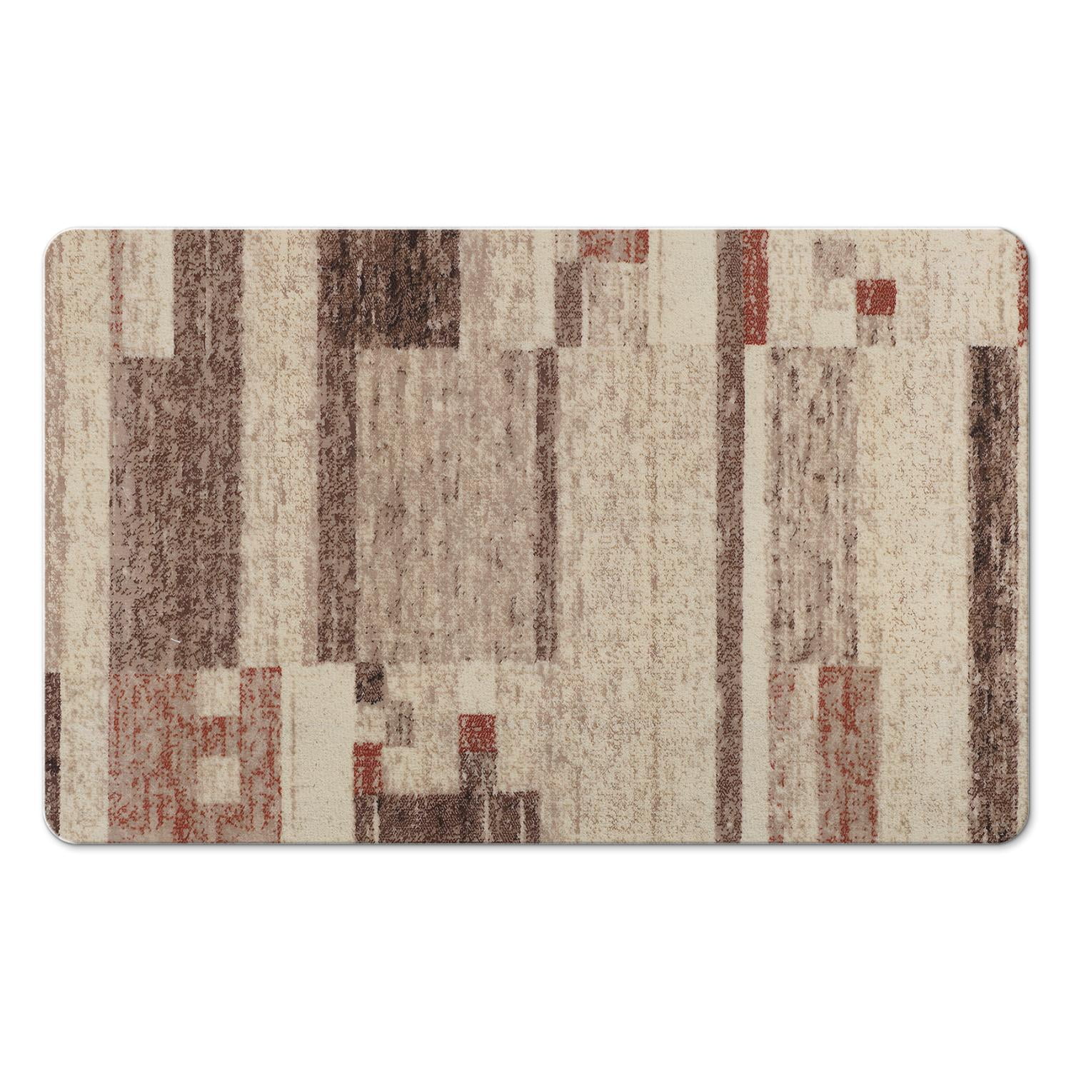 Chic 20x32 inch Bathroom Rug: Modern Geometric Patchwork for Bedroom ...