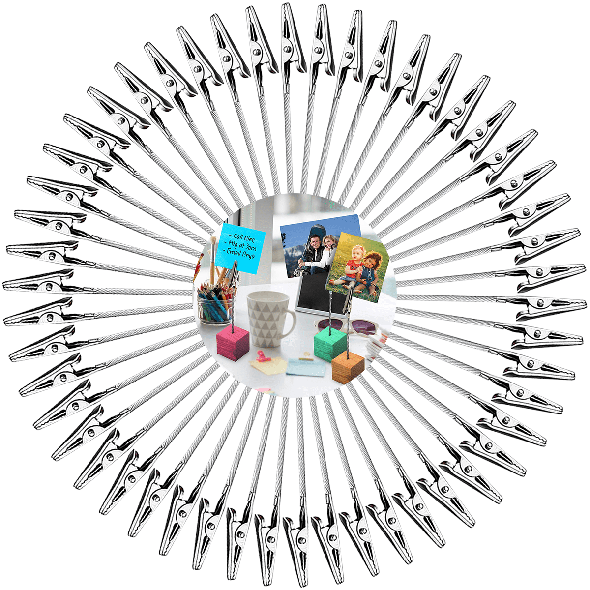 Chic Alligator Clip, Elegant Table Decor With Rust-Resistant Steel ...