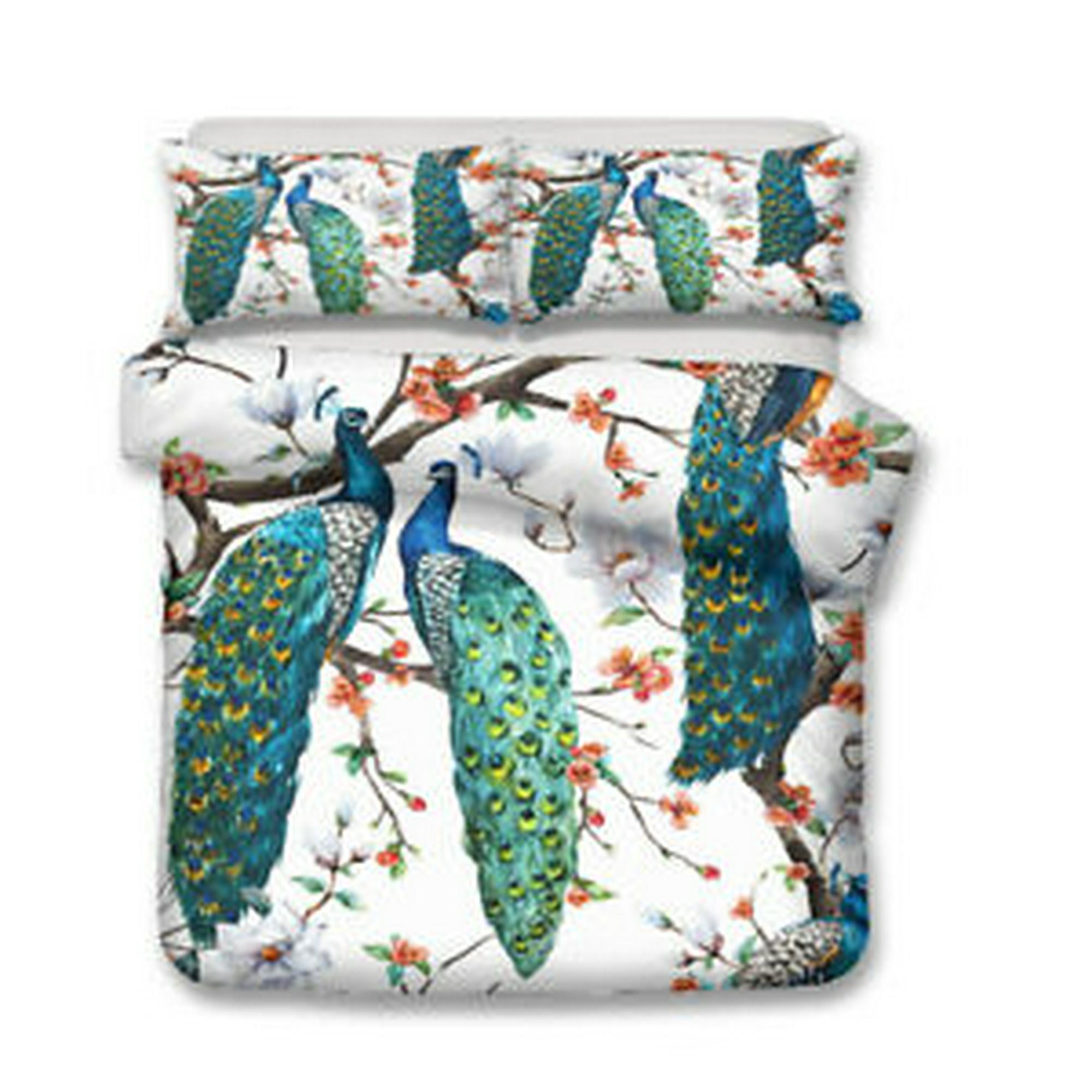 Chic Bird Feathers Adult Bedding Duvet Quilt Cover Set Holiday ...