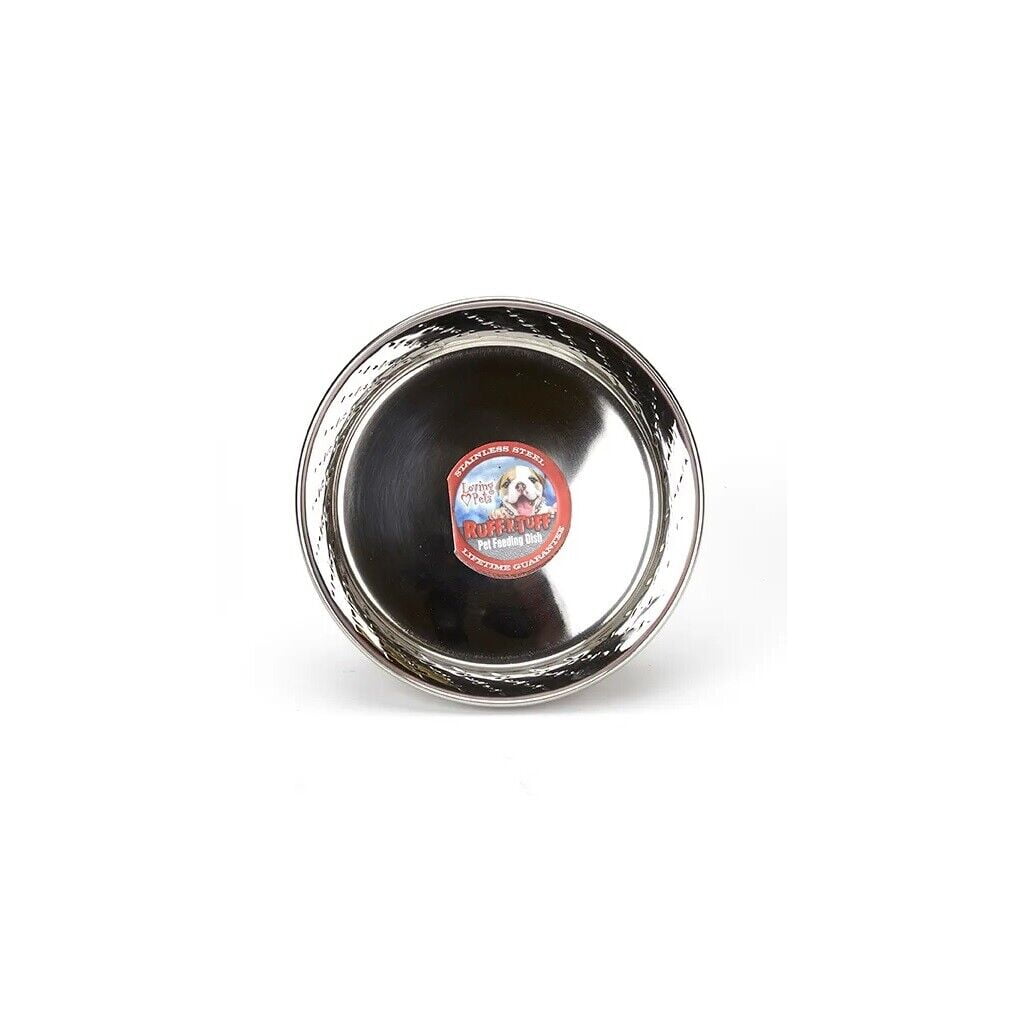 Chic Diamond Plate Heavy Weight Stainless Steel Dog Bowl Non Skid ...