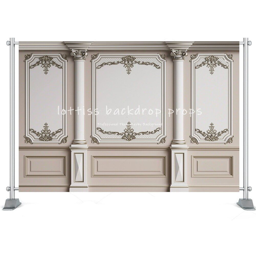 Chic European Wall Backdrop Wedding Vintage Interiors Decor Baby Adult ...