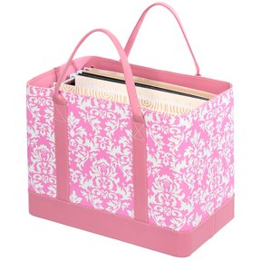 HOME DISTRICT Chic File Organizer Tote - Important Document Organizer ...