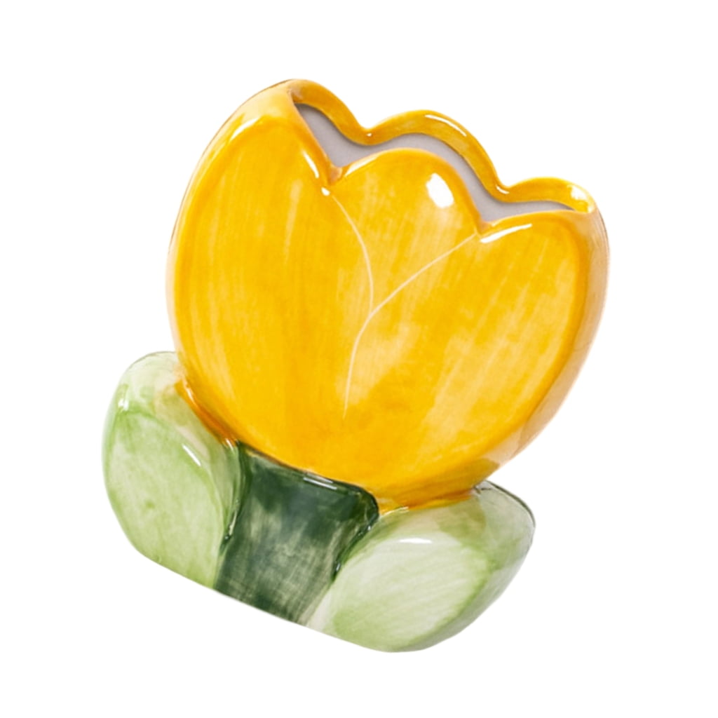 Chic Flower Inspired Ceramic Vanity Organizers Office Desk Accessory ...