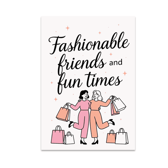 Chic Friendship Decor - Fashion Enthusiast - 13x19 Glossy Poster Print ...