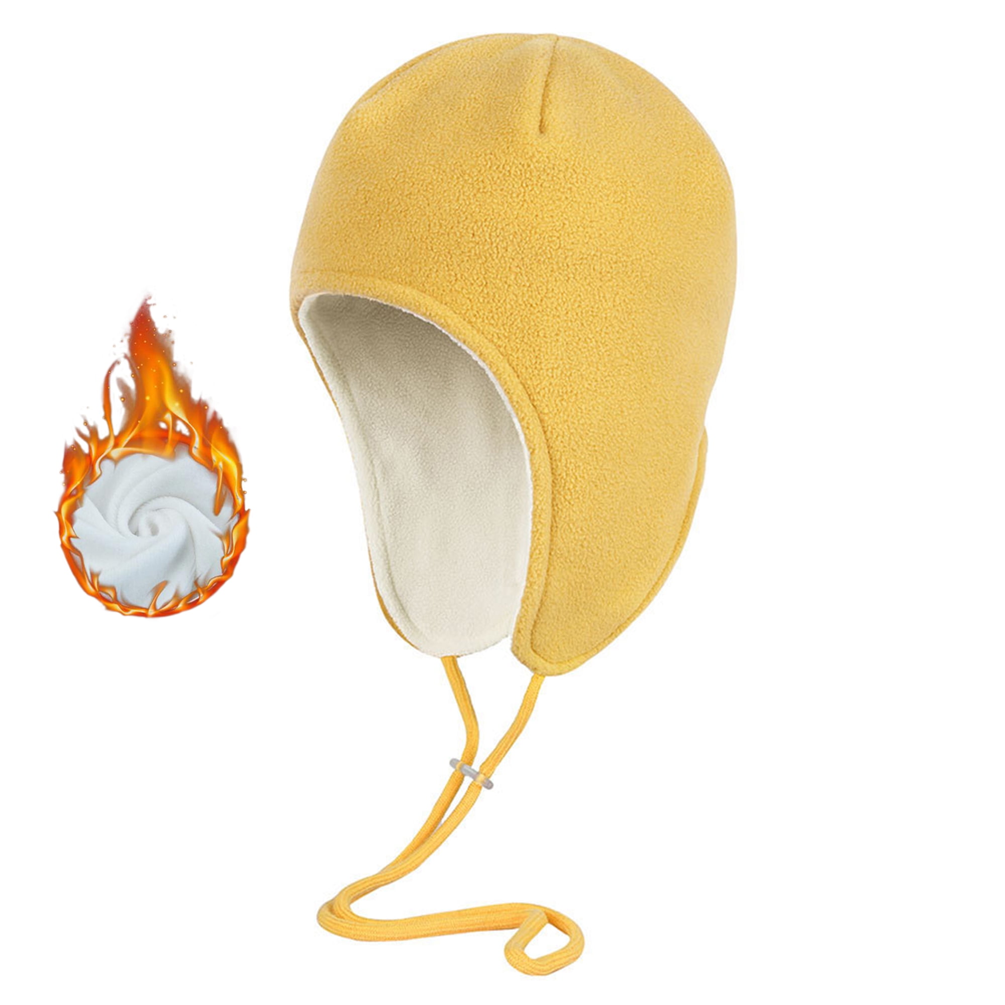 Thermal Beanie Hat with Ear Flaps for Men Women Warm Winter Skull Caps ...