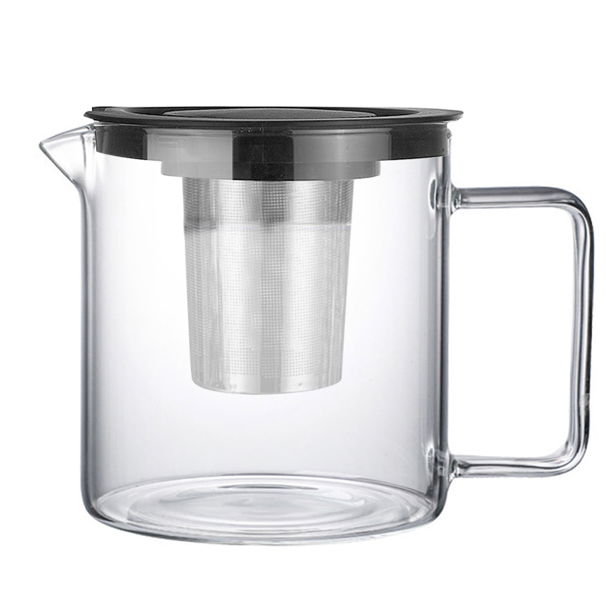 Chic Glass Teapot For 6-8 Cups, Multi Purpose Use Clear Tea Kettle With ...