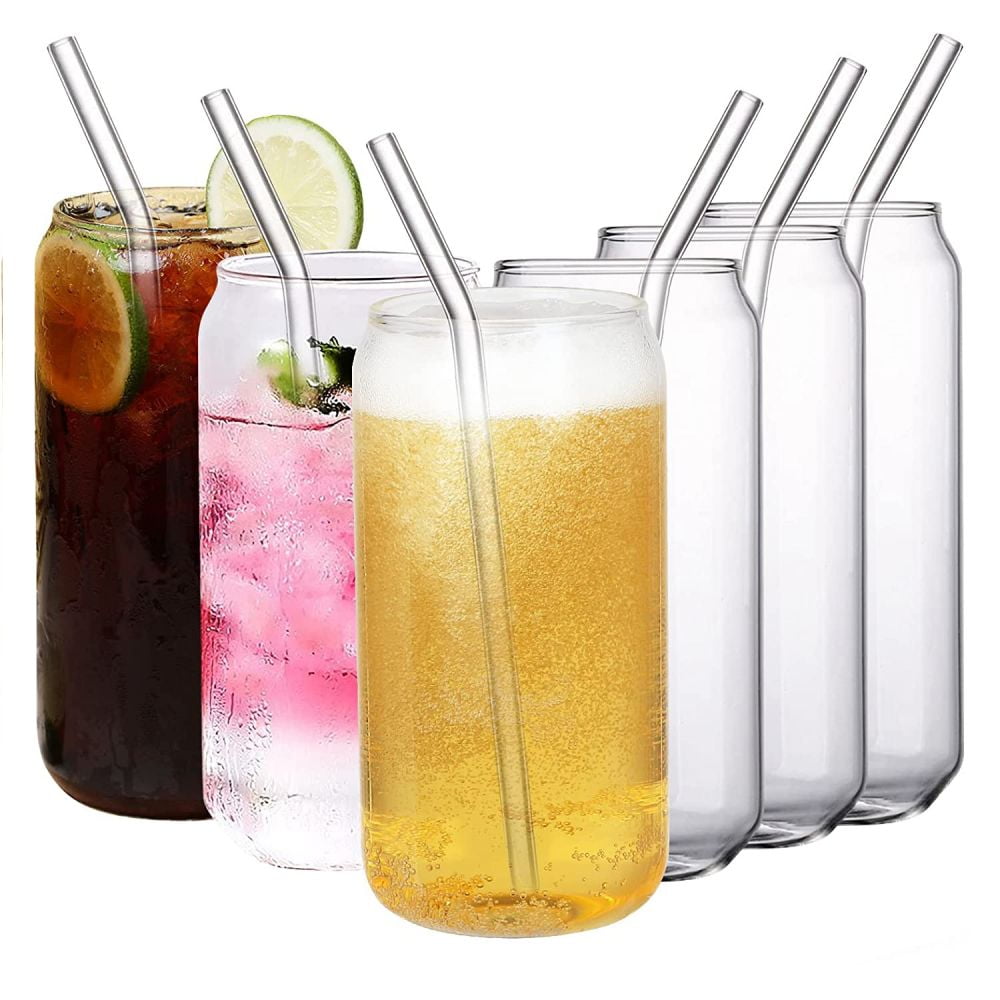 Artisanal Glassware Ensemble, Durable Clear Glass Cups for Timeless ...