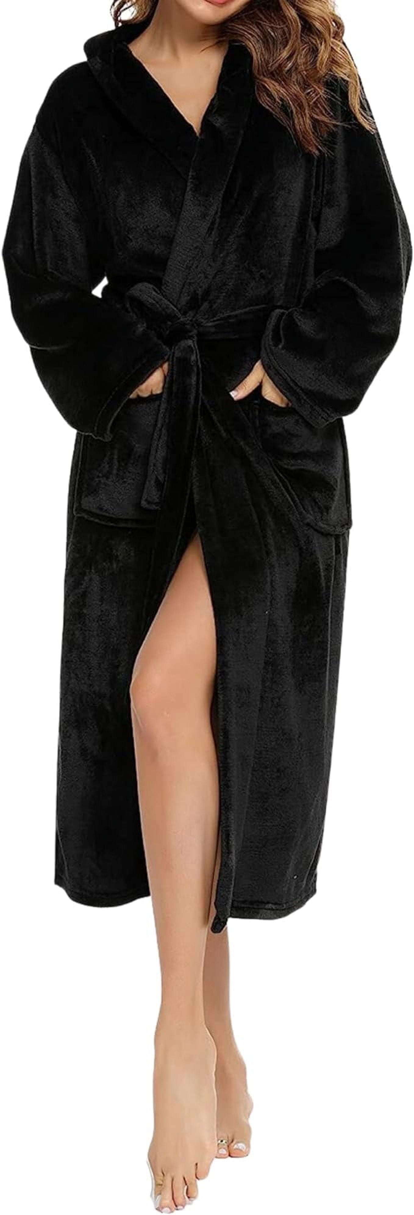 Chic Happen Luxury Bath Robe, Cozy Fleece, Plus Size Soft Plush Robe ...