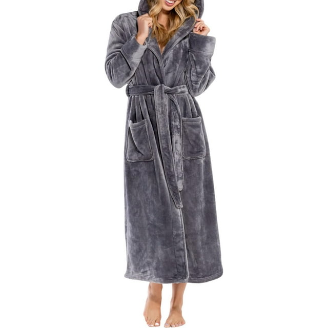 Chic Happen – Plush Robe – Luxury Bath Robe with Pockets– Coral Fleece ...