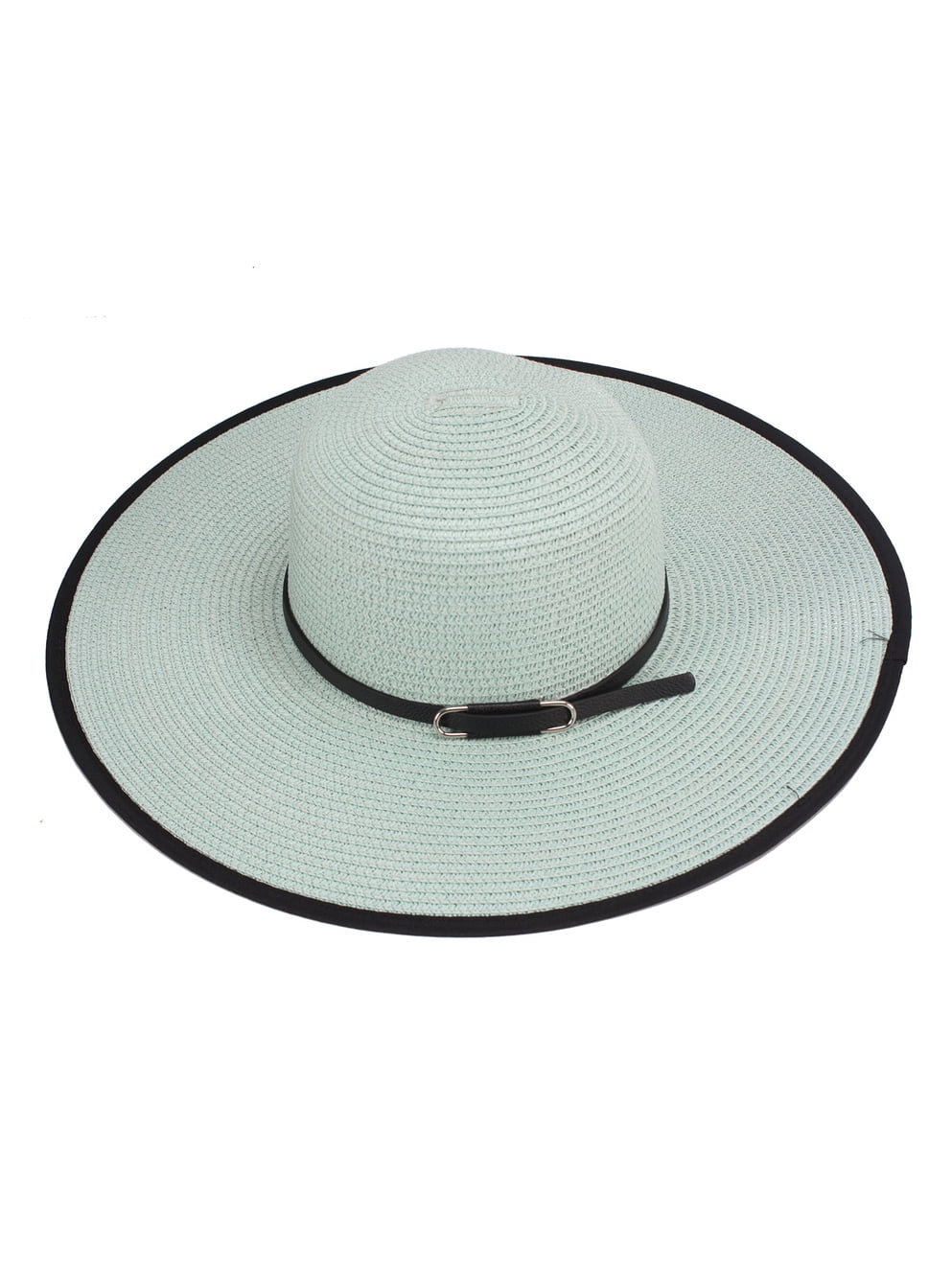 Chic Headwear Black Brim Colorful Floppy Hat - Mint - Walmart.com