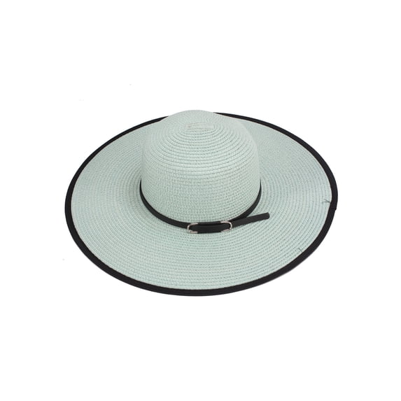 Chic Headwear Black Brim Colorful Floppy Hat - Mint - Walmart.com