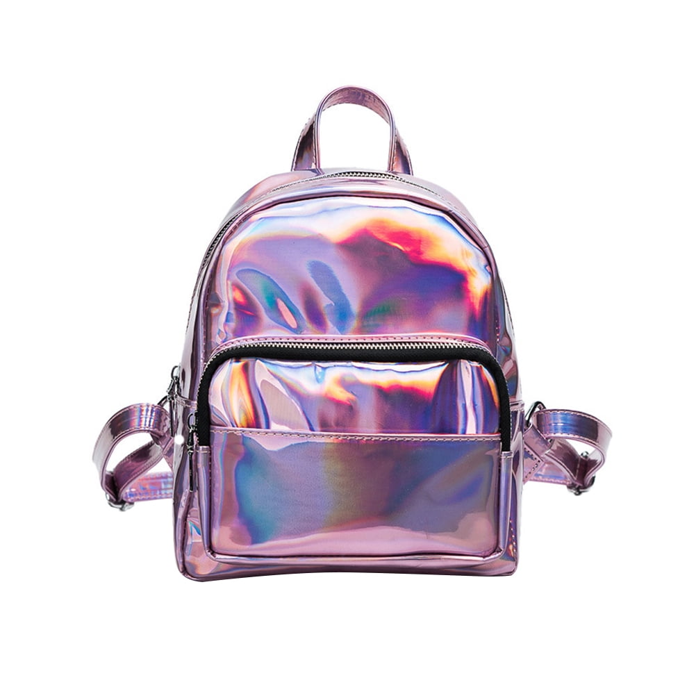 Chic Holographic Backpack Hologram School Shoulder Bag Satchel gift for ...