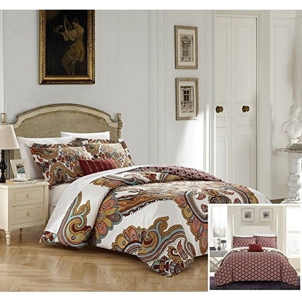 Chic Home 4 Piece Iman 100% Cotton 200 Thread Count XL Panel Framed ...