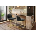 Chic Home Airlie PU Leather Half-Moon Counter Stool - Walmart.com