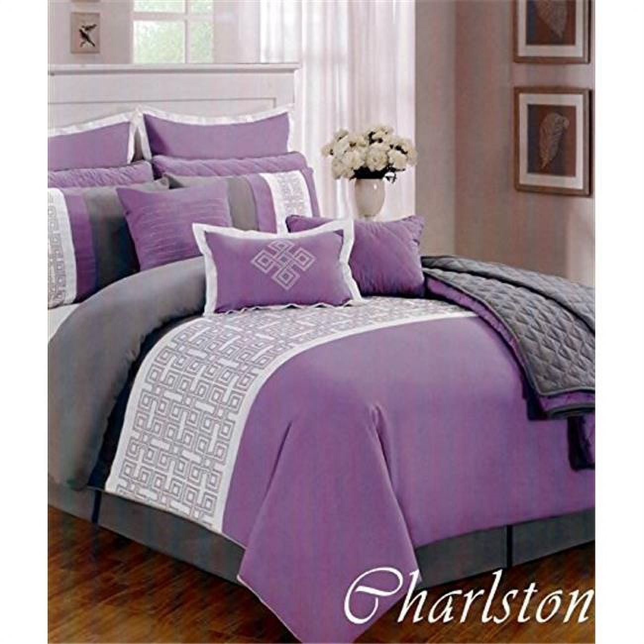 Chic Home CS8165-US 20 Piece Rotem Reversible Geometric Quilted Design ...