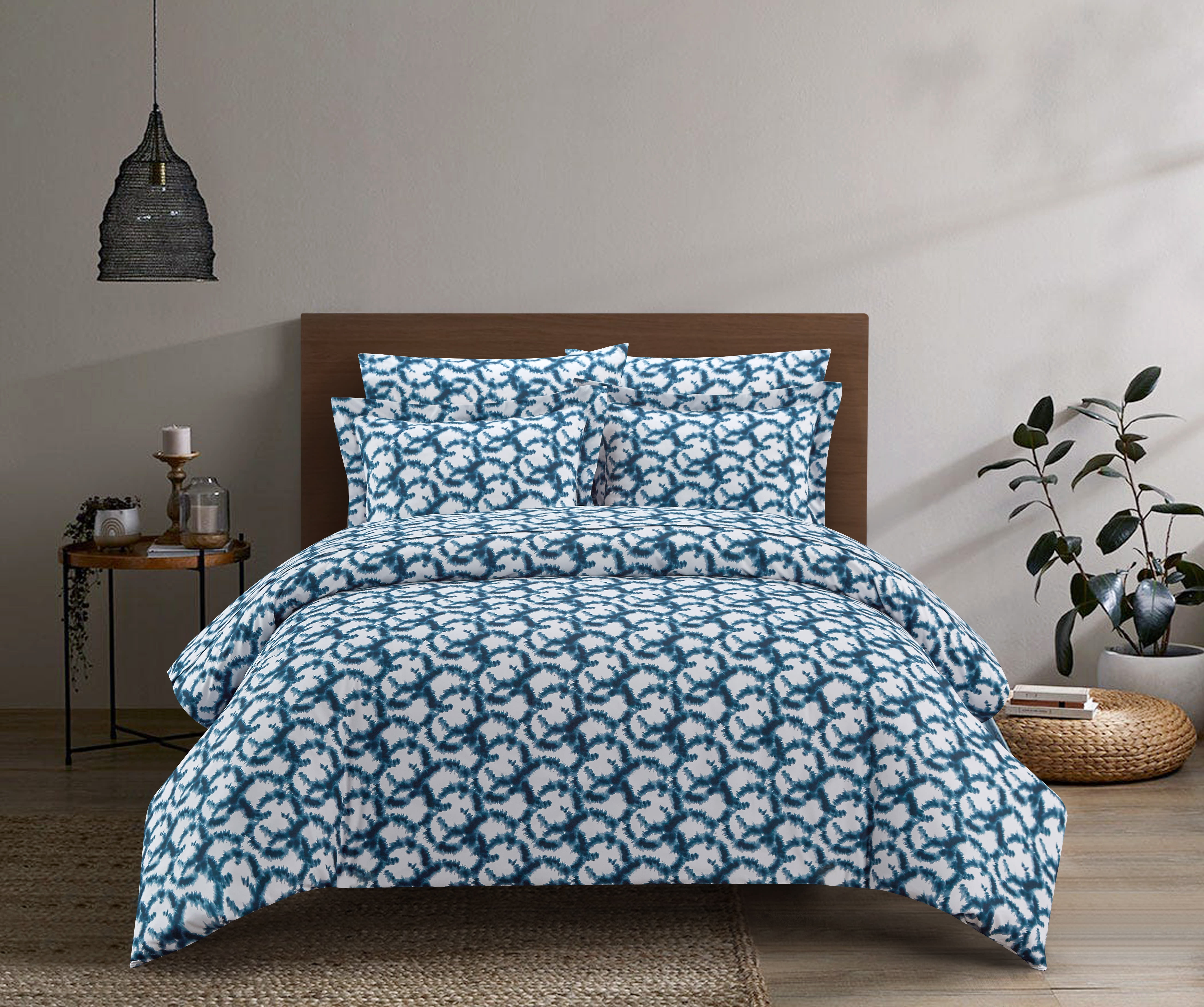 Chic Home Chrisley 7 Piece Duvet Cover Set Contemporary Watercolor ...