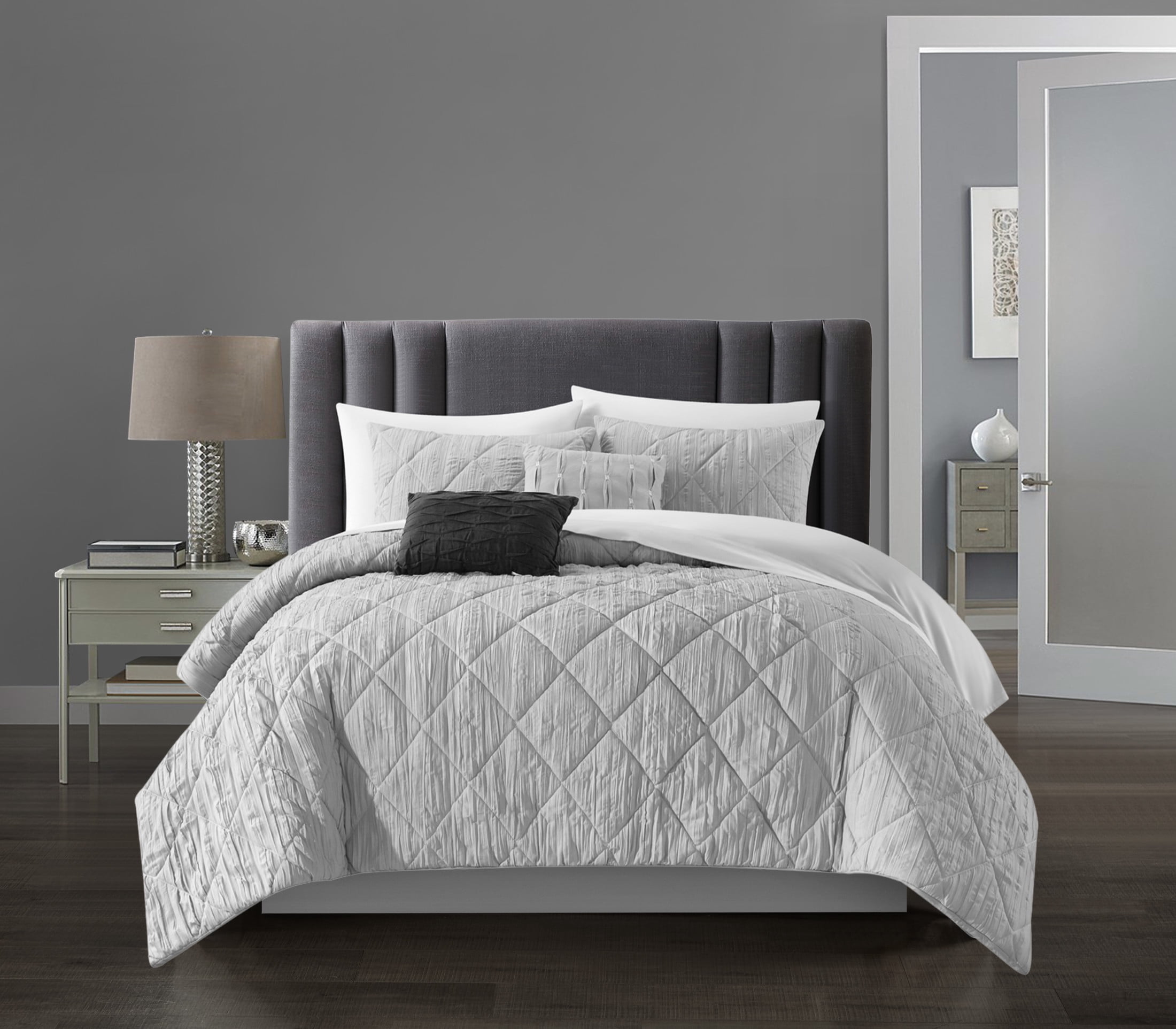 Free Shipping! Chic Home Cuomo 9-Piece Geometric Comforter Set, King ...
