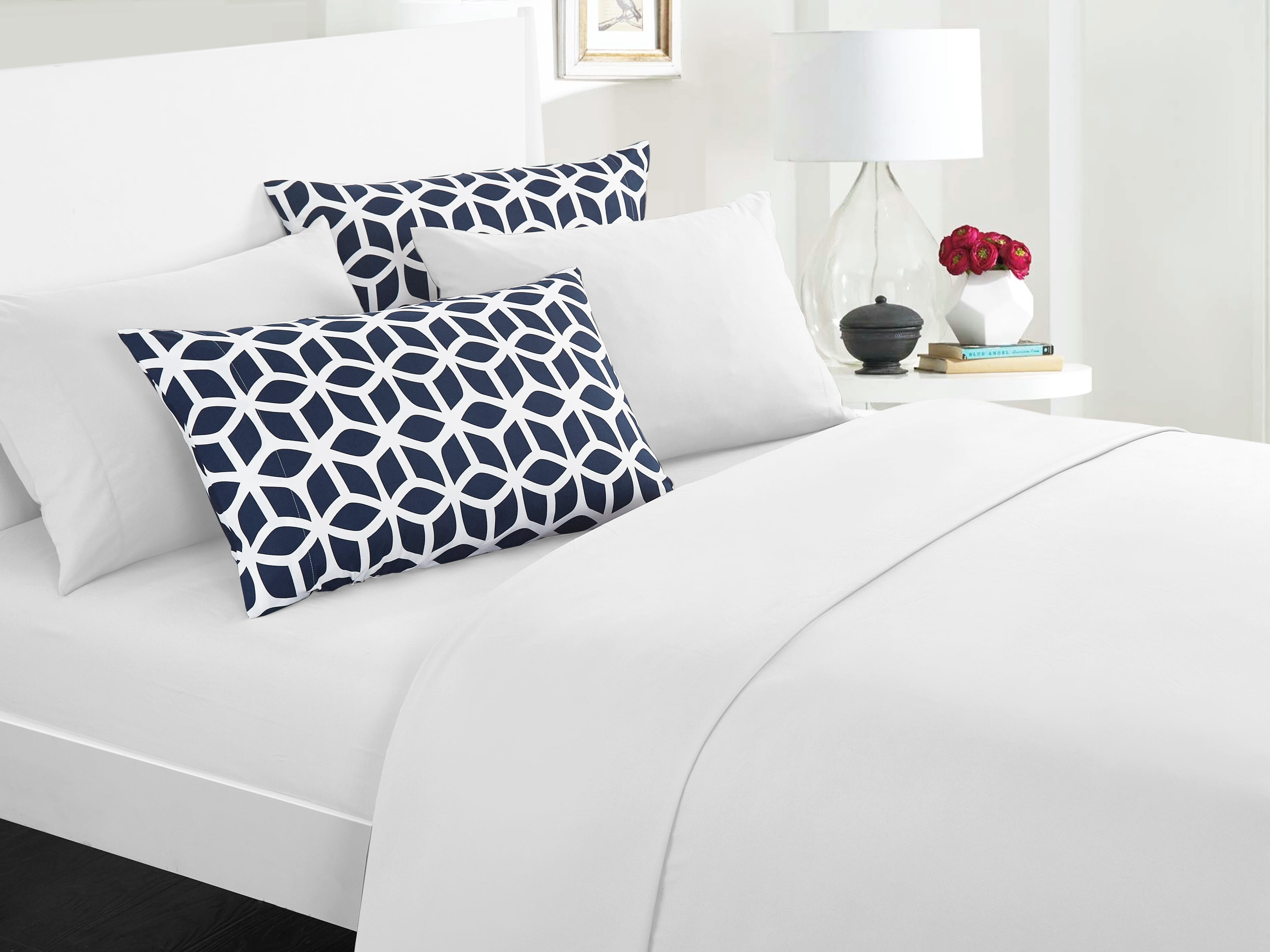 Chic Home Davitt 6 Piece Sheet Set Contemporary Super Soft Solid Color ...