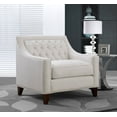 Chic Home Fulla Linen Tufted Back Rest Modern Contemporary Club Chair ...