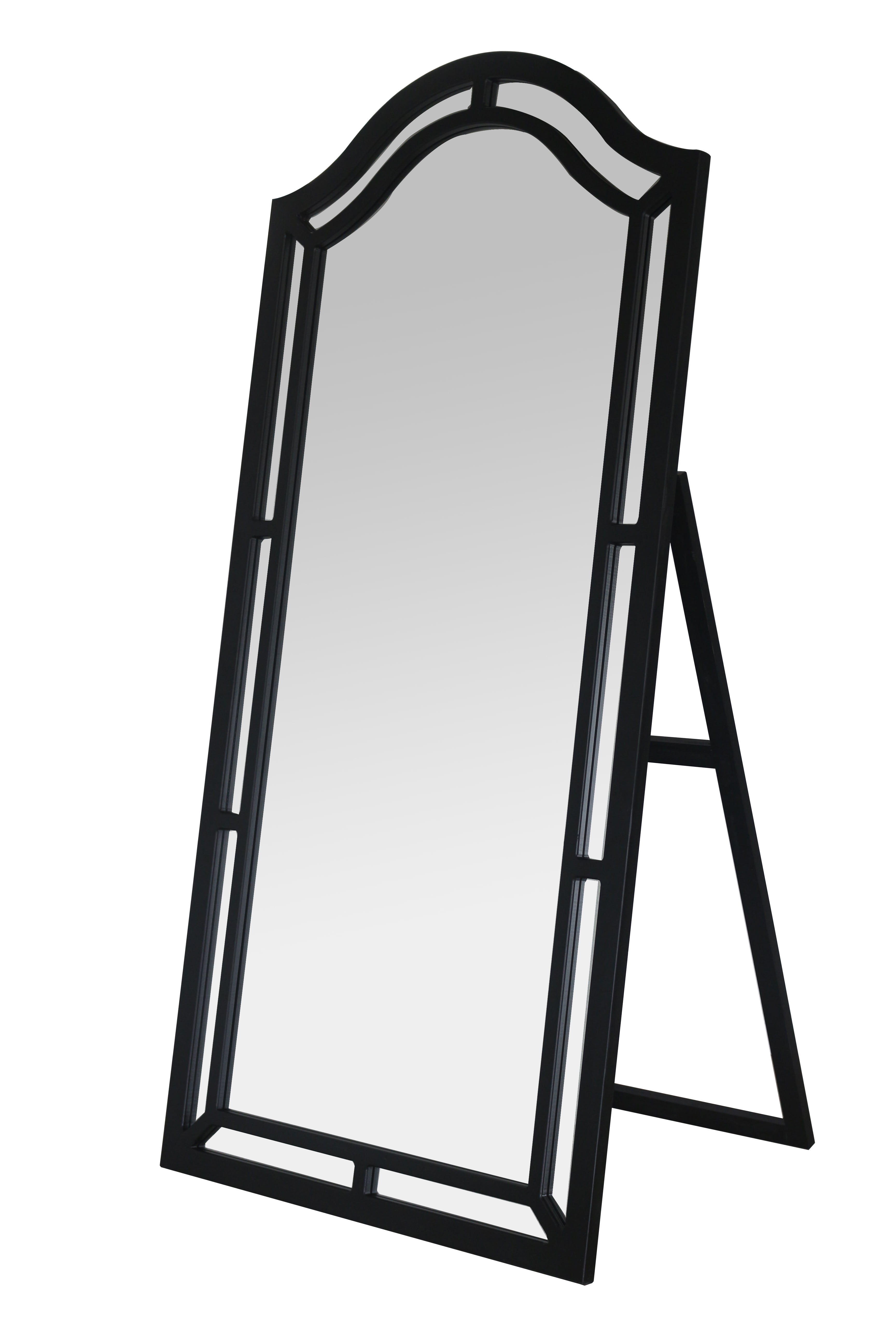 Chic Home Gale Floor Mirror Free Standing Satin Finish - Walmart.com