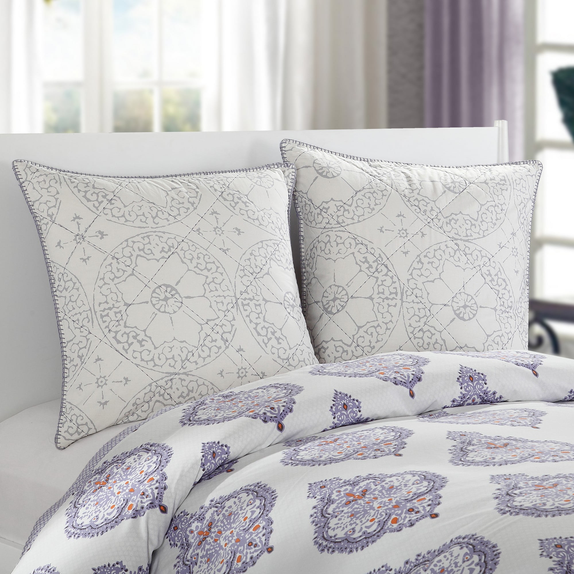 Chic Home Grand Palace Tribal Stitch Reversible Sham - 1-Piece - Euro ...