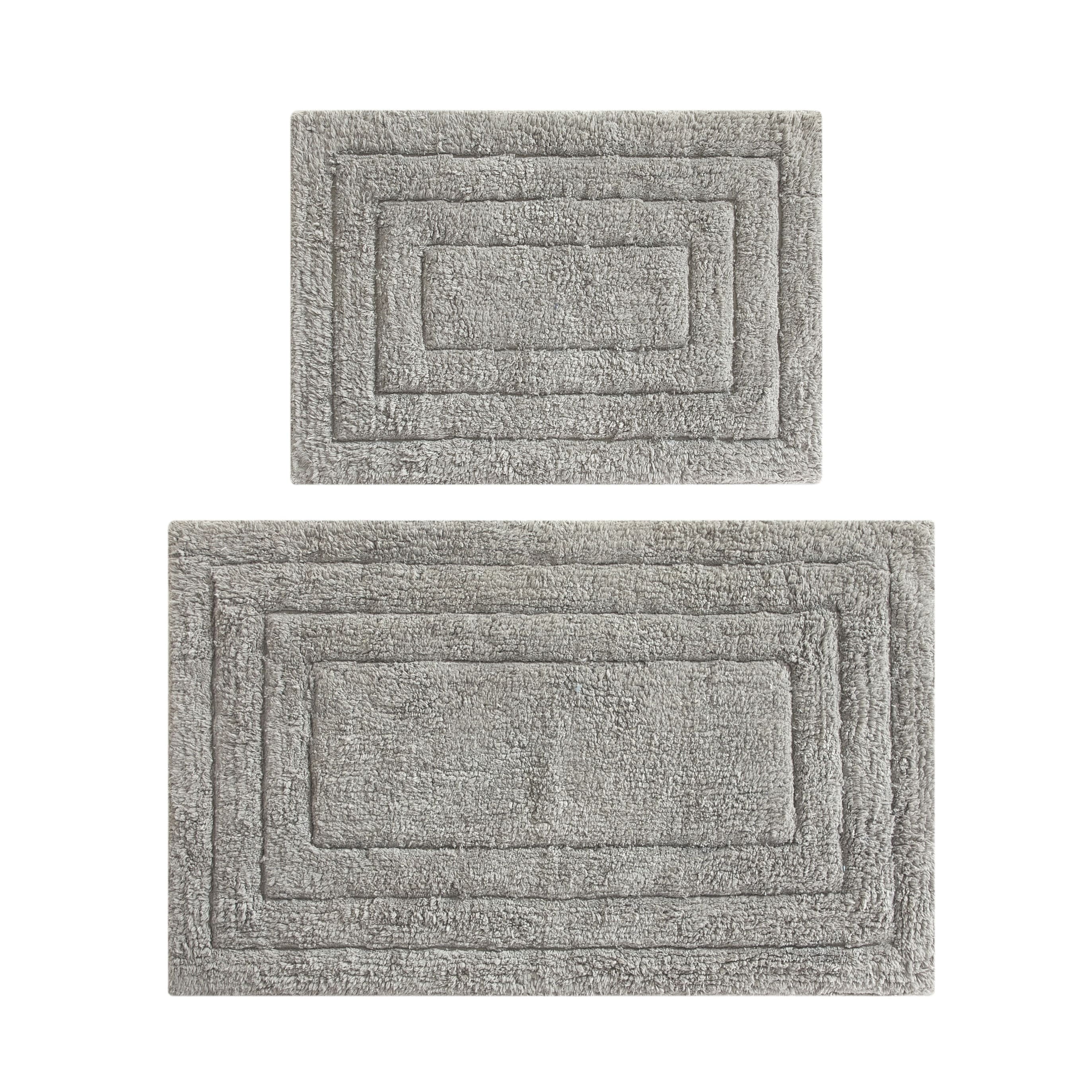Chic Home Greyson 2-Piece Bathroom Rug Set, Plush 100% Cotton, Tufted ...