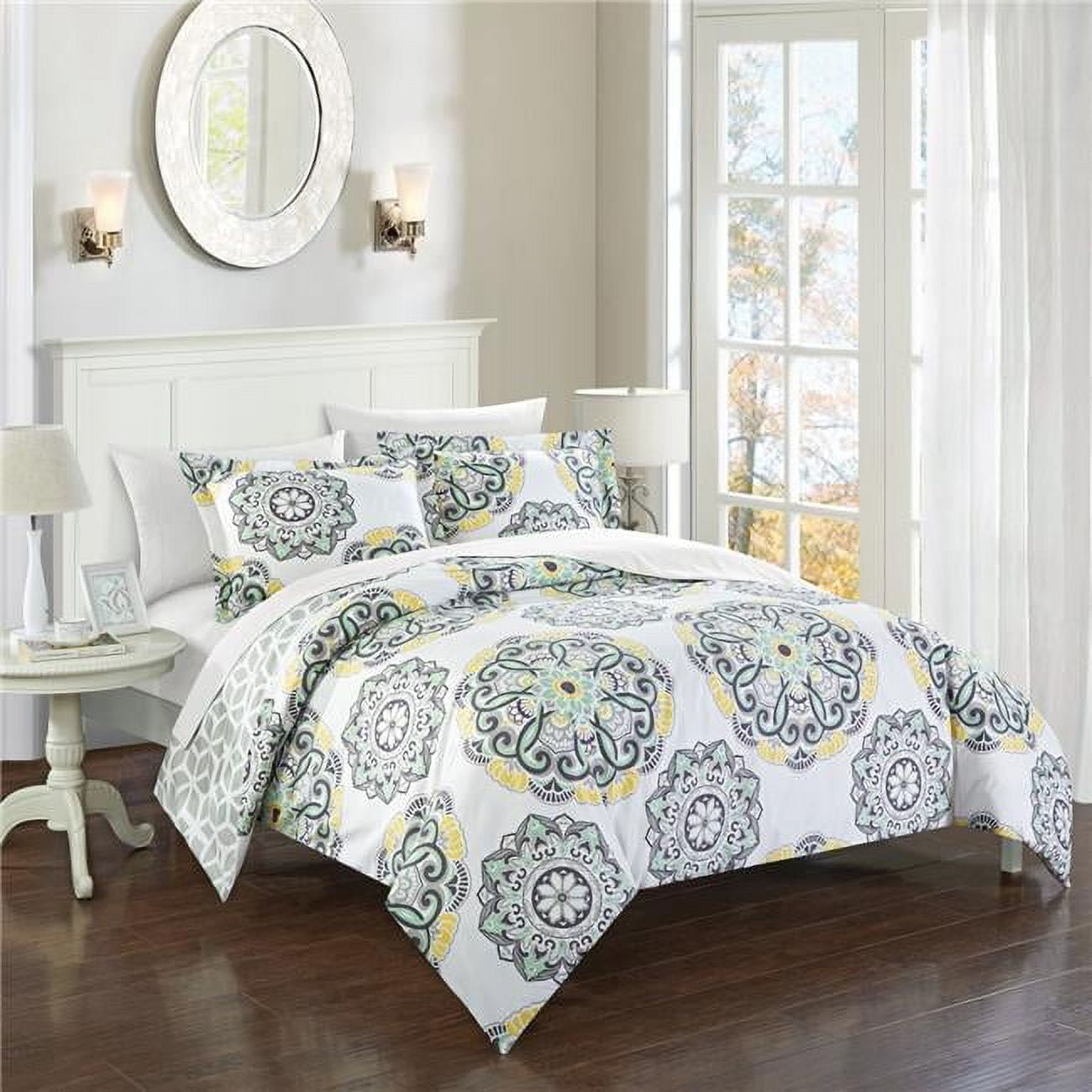 Chic Home Ibiza Grey Full Queen 7 Piece Duvet Set - Grey - Walmart.com