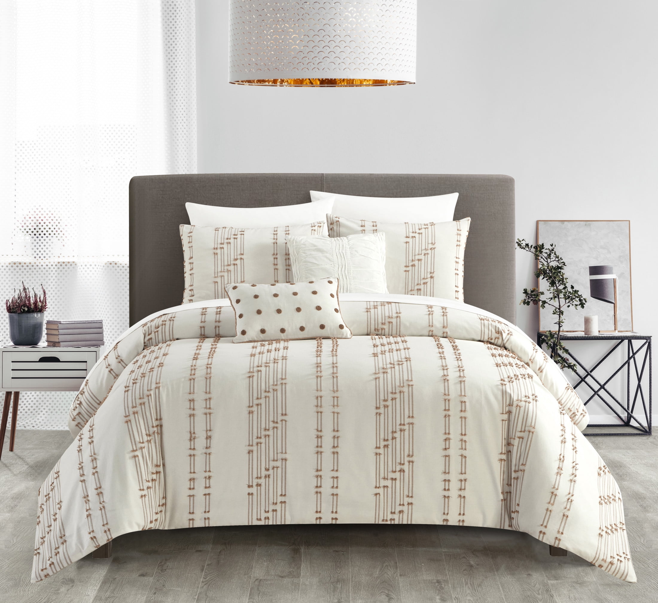 Chic Home Keimon 9-Piece Jacquard Comforter Set - Walmart.com