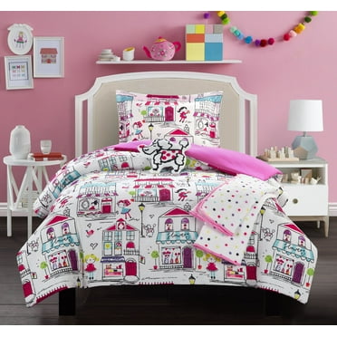 Chic Home Indy 5-Piece Graphic Comforter Set, Full, Blue - Walmart.com