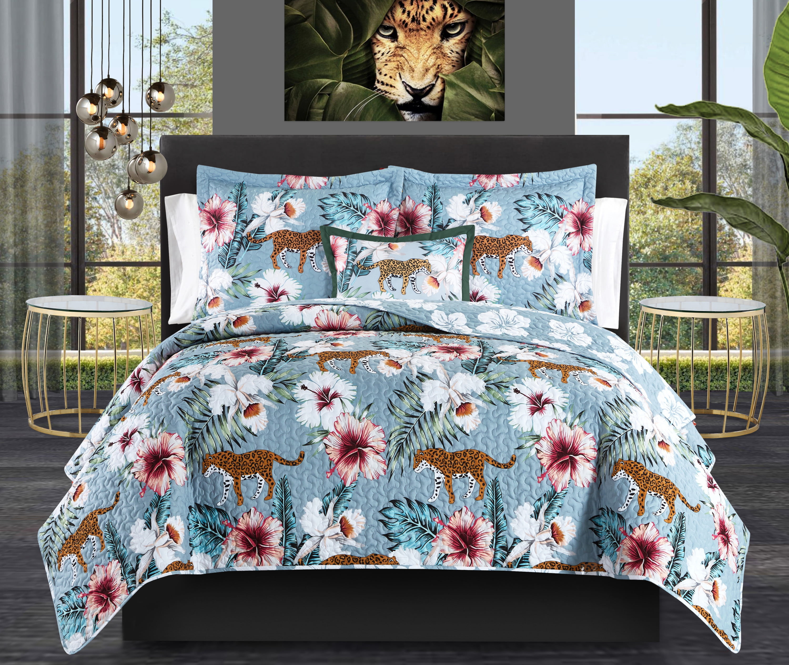 Chic Home Modern Animal Print 8 Piece Quilt Sets, Queen - Walmart.com