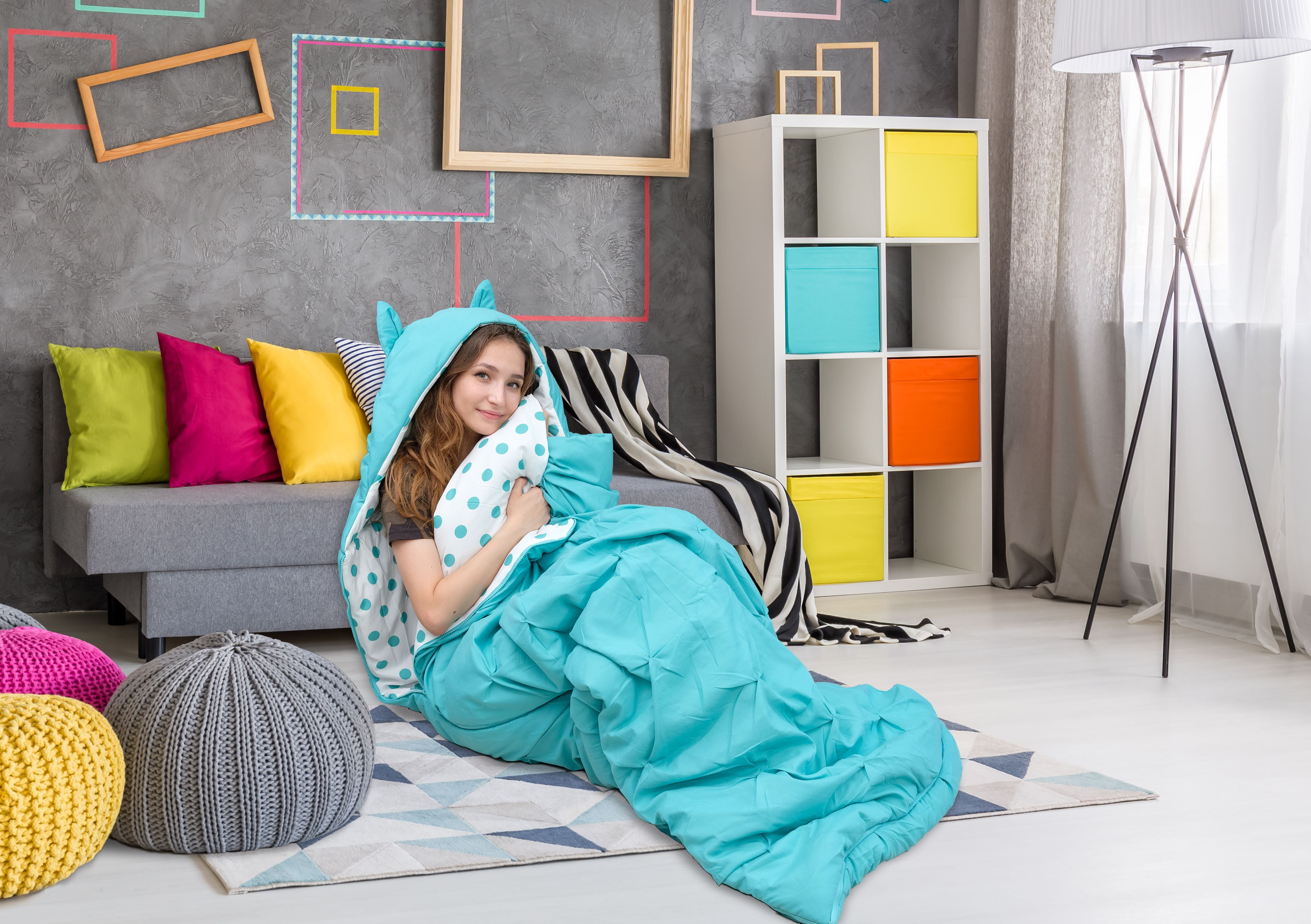 Chic Home Nicki 1-Piece Reversible Pinch Pleat Sleeping Bag, Twin X ...