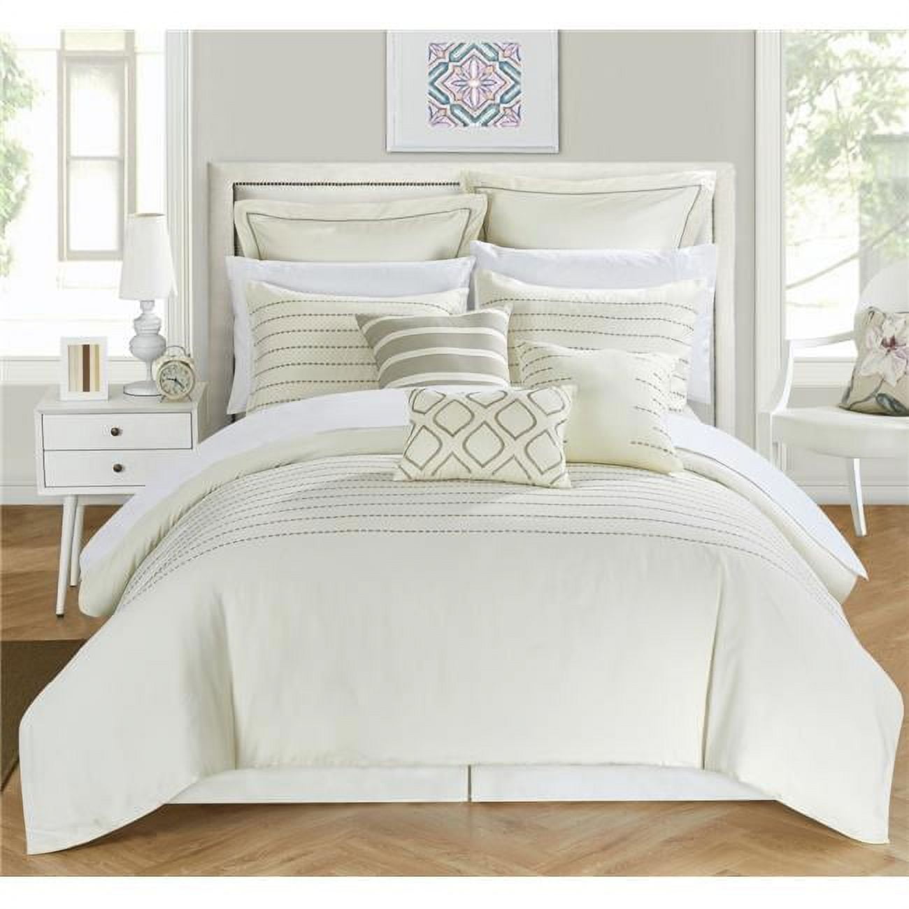 Chic Home Paddington 13 Piece Comforter Bed Elegant Stitched ...