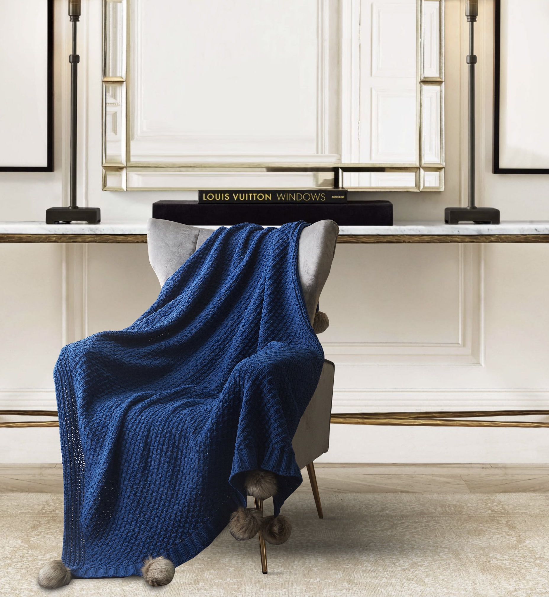Chic Home Rebekah Blue Throw Blanket - Walmart.com