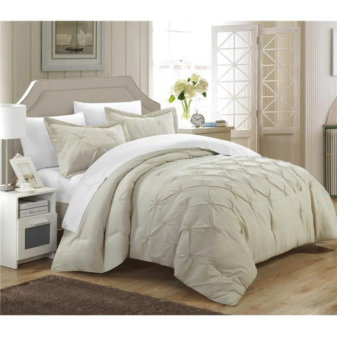 Chic Home Ronika Pinch Pleat Pintuck Duvet Cover Set with Sheets ...