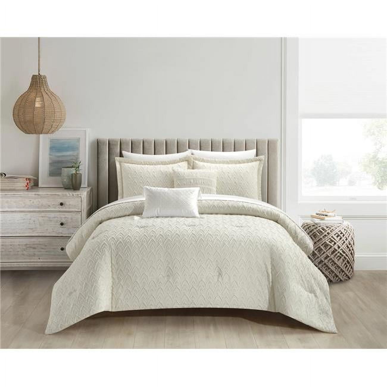 Chic Home Roxan Clip Jacquard Geometric Pattern Design Bed in A Bag ...