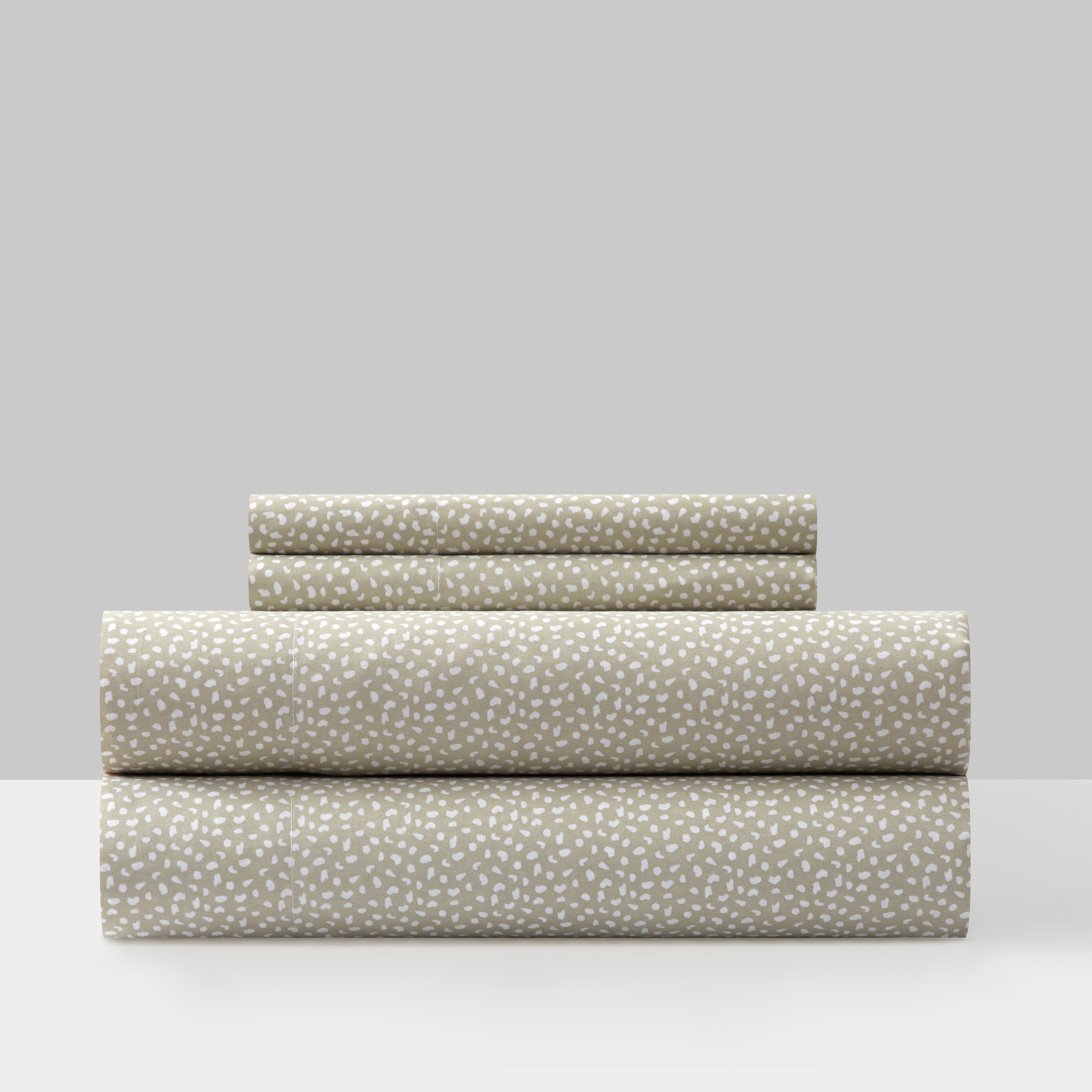 Chic Home Ryen 3-Piece Solid Color with White Spots Design Sheet Set ...
