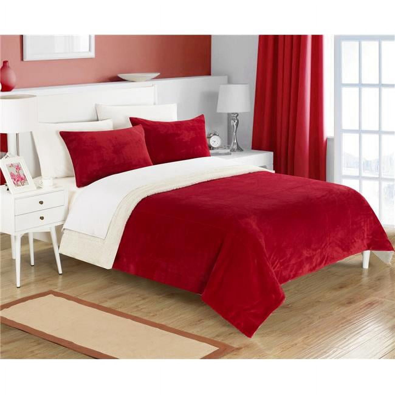 Chic Home SB1557-1-BIB-US 7 Piece Eve Microplush Mink-Like Super Soft ...