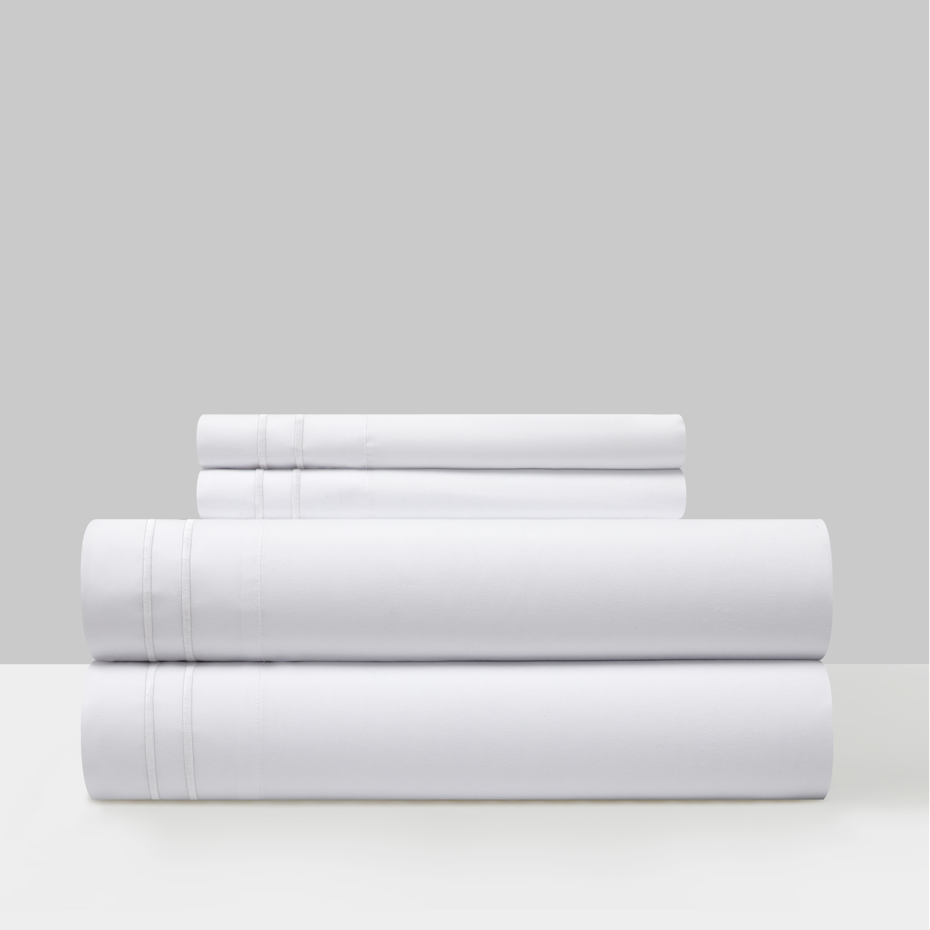 Chic Home Savina 3-Piece Solid Color Sheet Set, Twin, White - Walmart.com