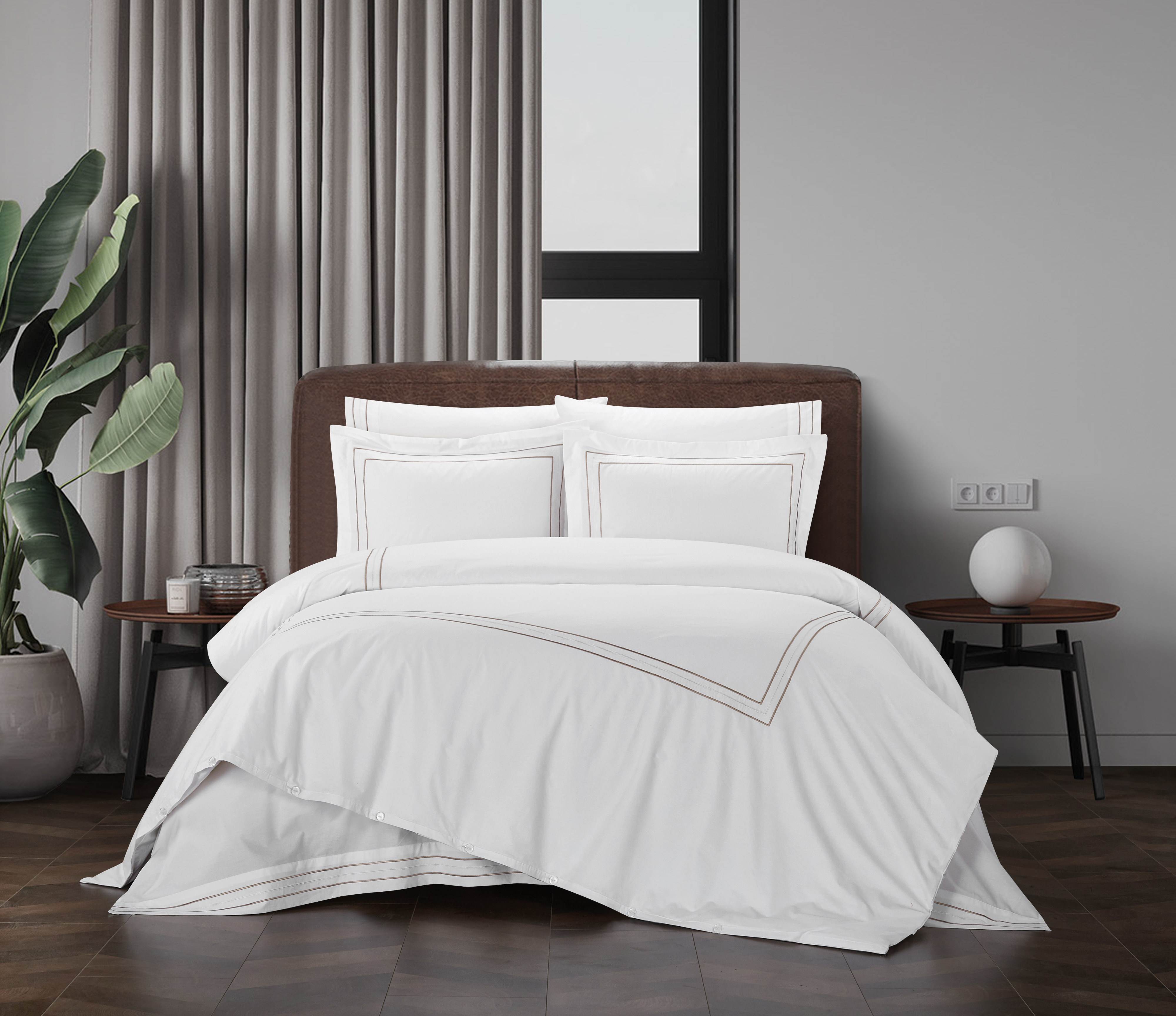 Chic Home Stryder Beige King 3-Piece Duvet Set - Walmart.com