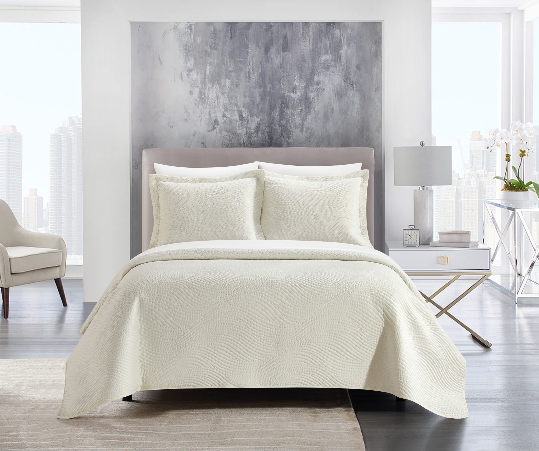 Chic Home Teanna 7-Pc Beige Quilt Set, Queen - Walmart.com