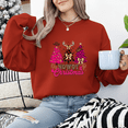 Chic Howdy Holiday Cowgirl Pink Tree Leopard Bow Western Sweatshirt up ...